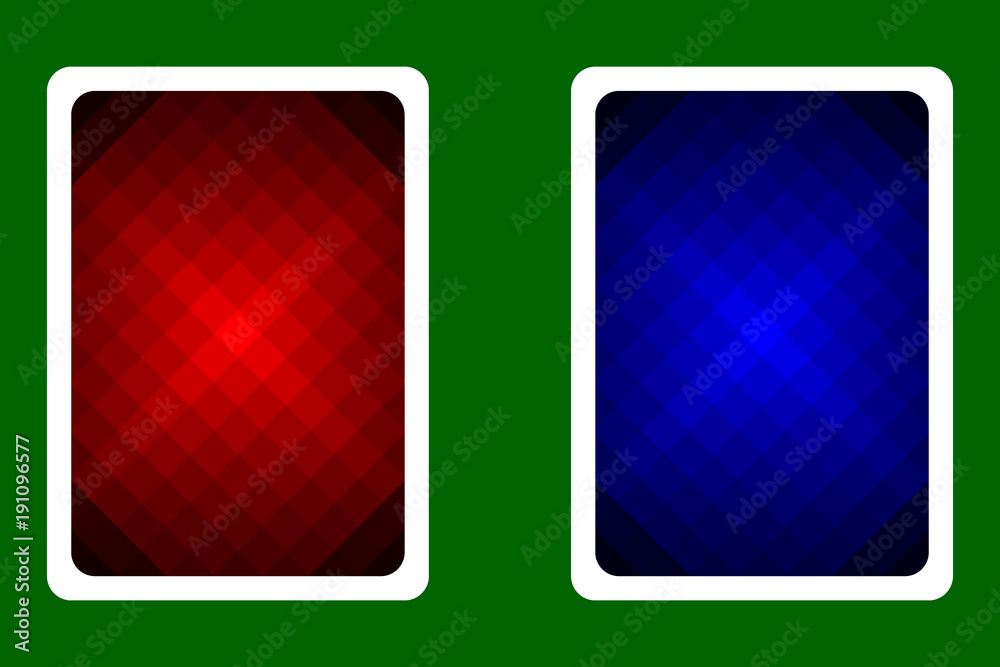 Playing Card Back Designs - diagonal lines pattern, vector set, Stock ...