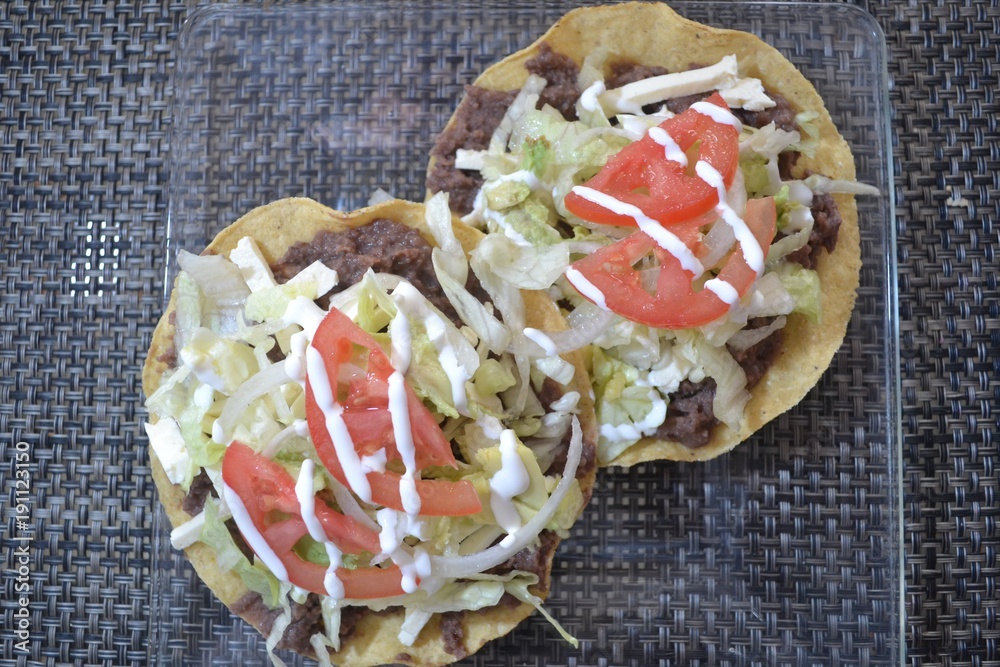 Frituras de harina en forma de rueda Stock Photo | Adobe Stock