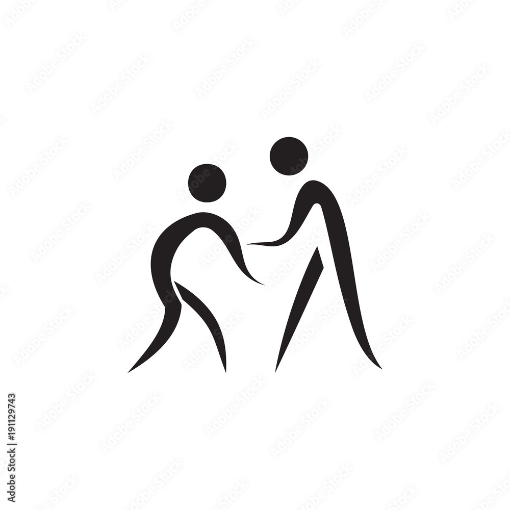 freestyle wrestling icon. Elements of sportsman icon. Premium quality ...