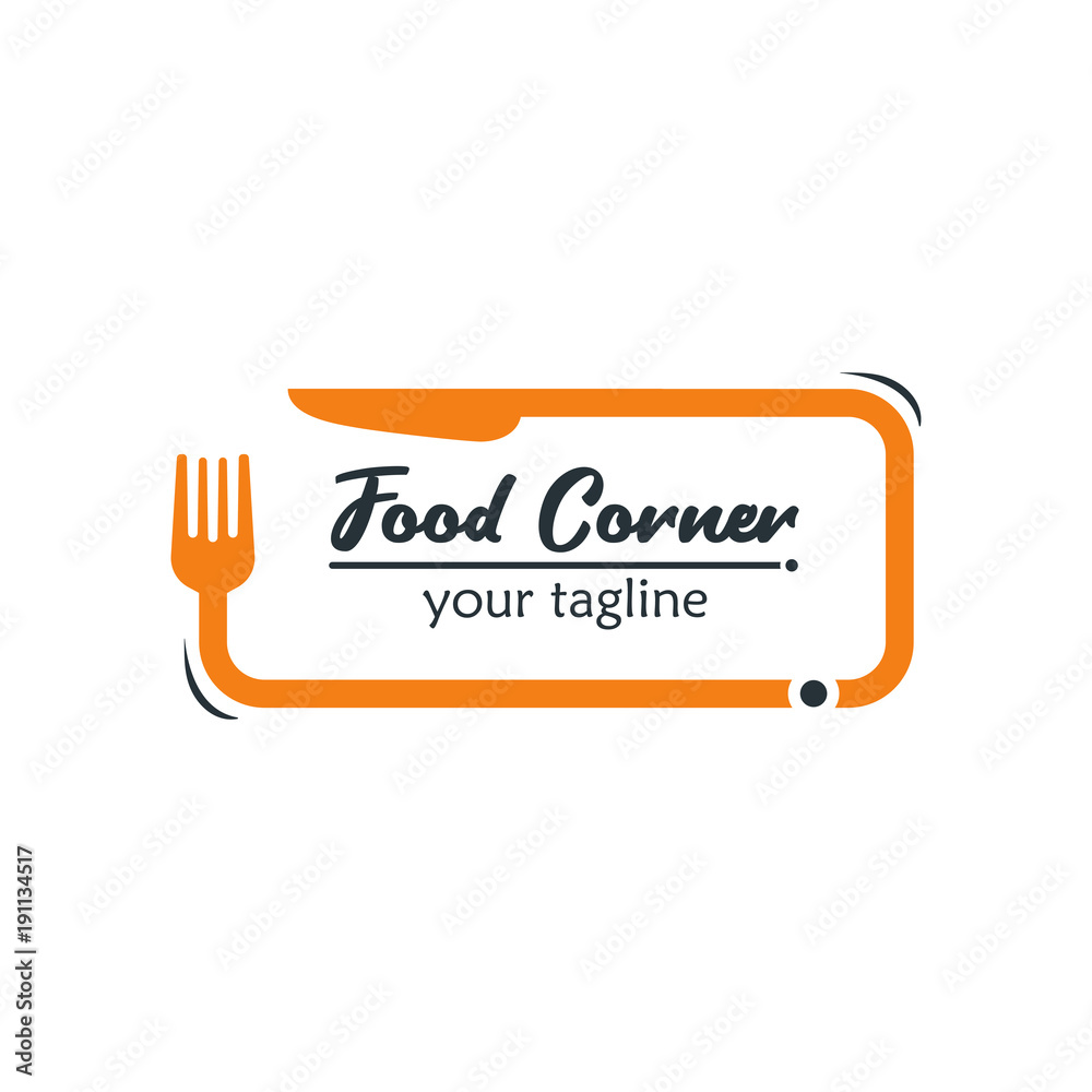 Modern Food Logo Design Template Vector Illustration. Suitable for ...