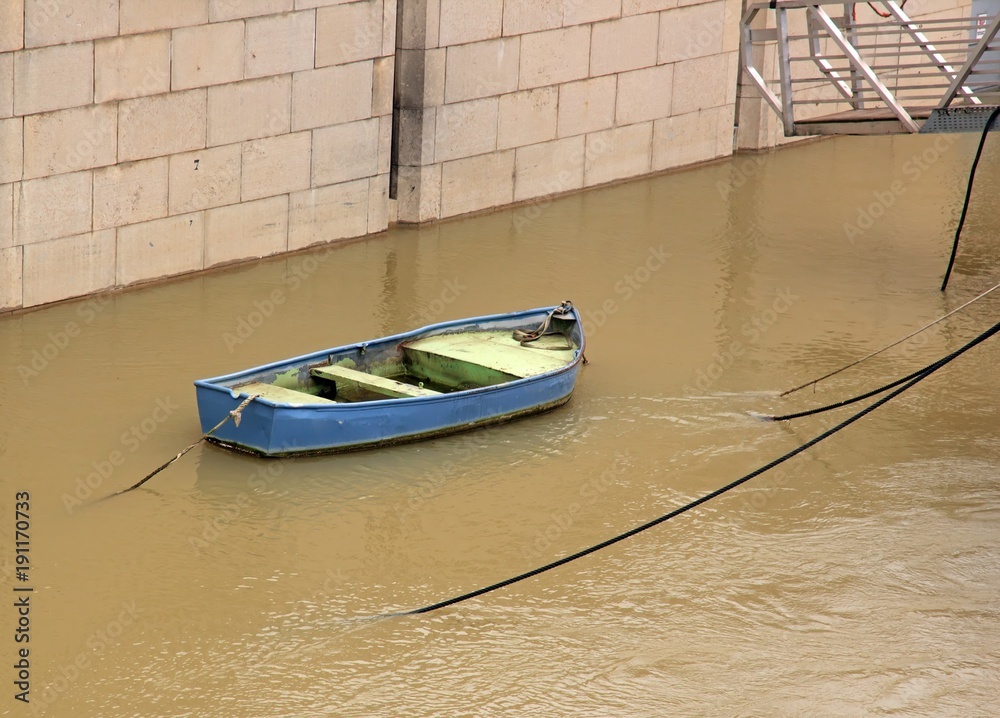 Crue de la Seine, Paris (France). Inondations Paris hiver 2018. Une ...