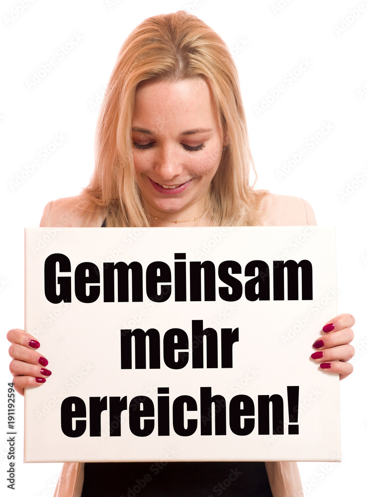 Gemeinsam mehr erreichen Stock Photo | Adobe Stock