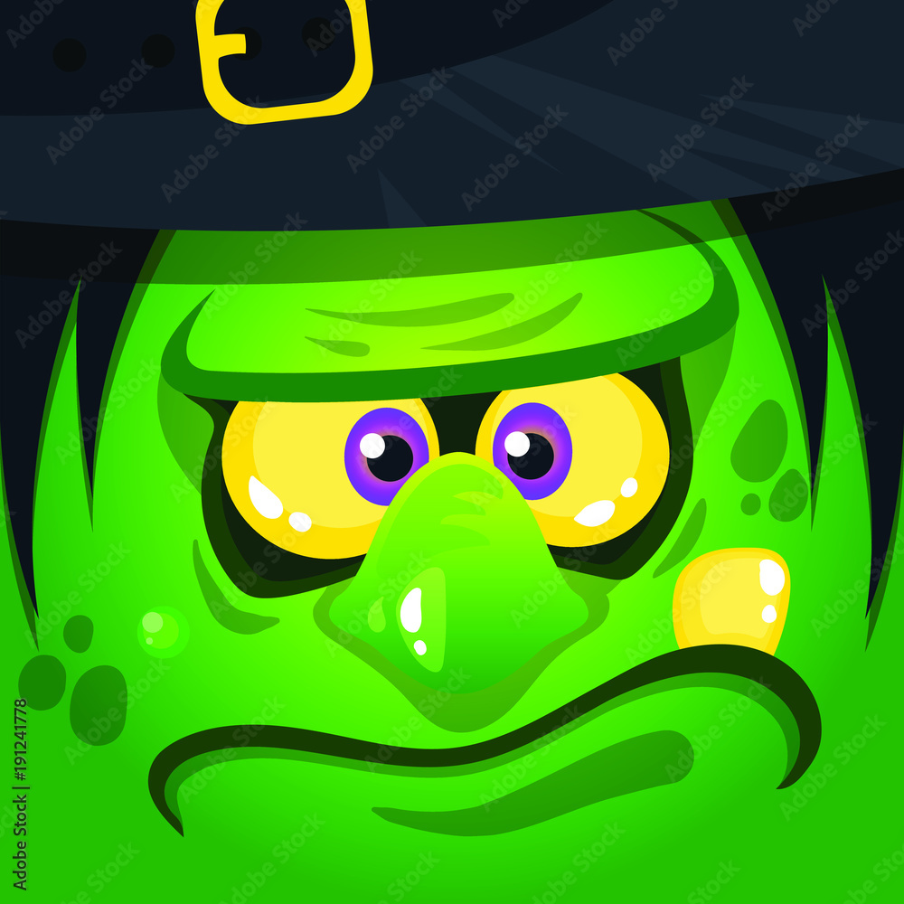 Witch Face Vector