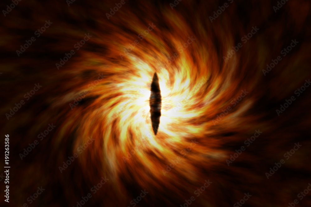 Burning eye abstract on black background ilustração do Stock | Adobe Stock