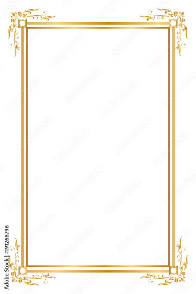 Decorative frame and border for design of birthday and greeting card ...
