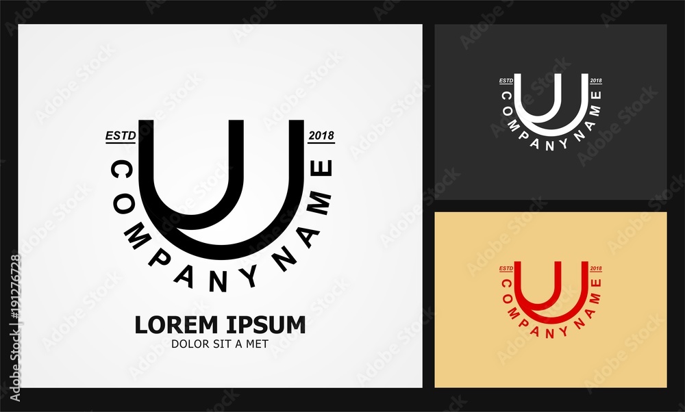 letter w baground retro logo Stock Vector | Adobe Stock