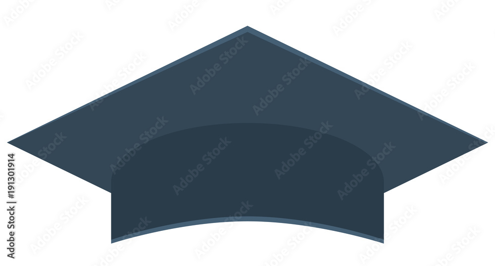 School college university education cartoon icon poster hat. Stock ...