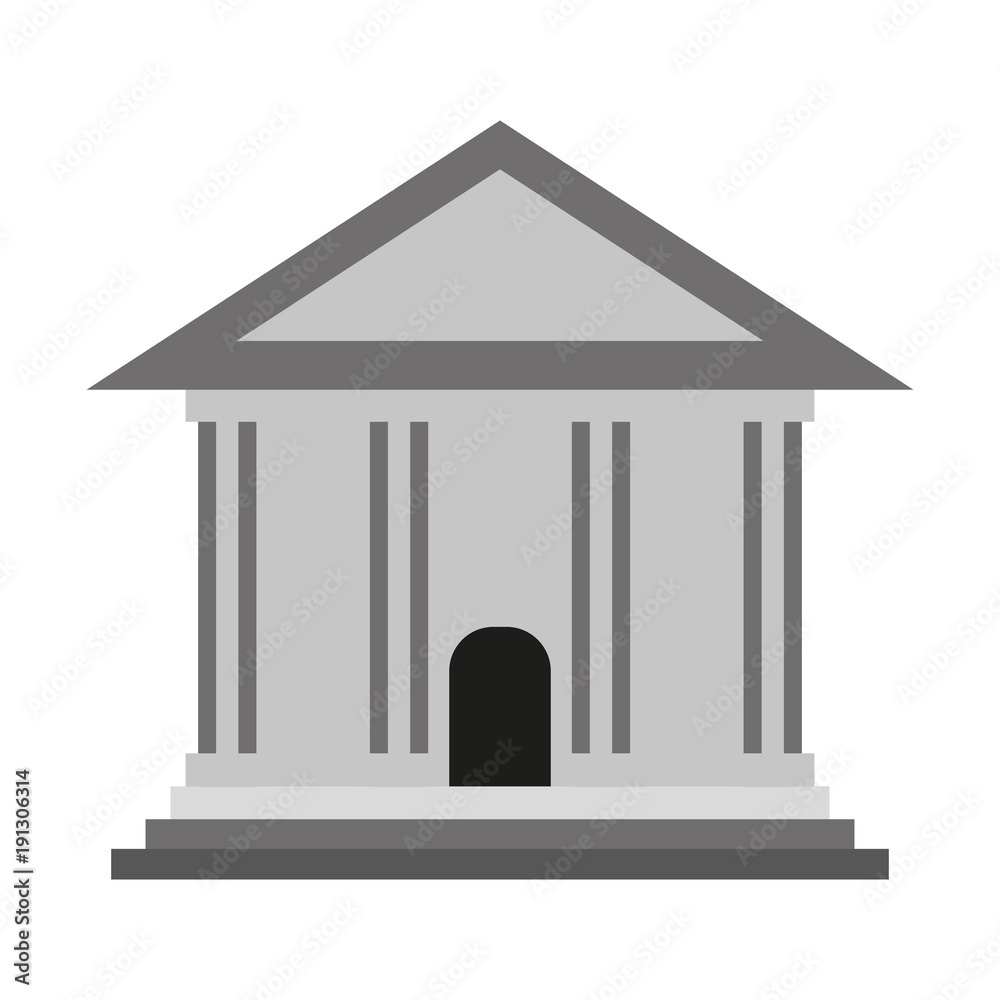Bank building symbol icon vector illustration graphic design Stock ...