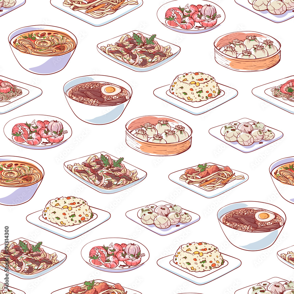 Chinese Restaurant Menu Background