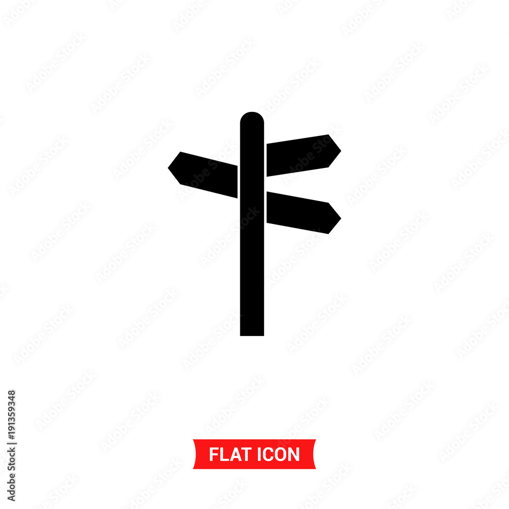 Signpost vector icon Stock Vector | Adobe Stock