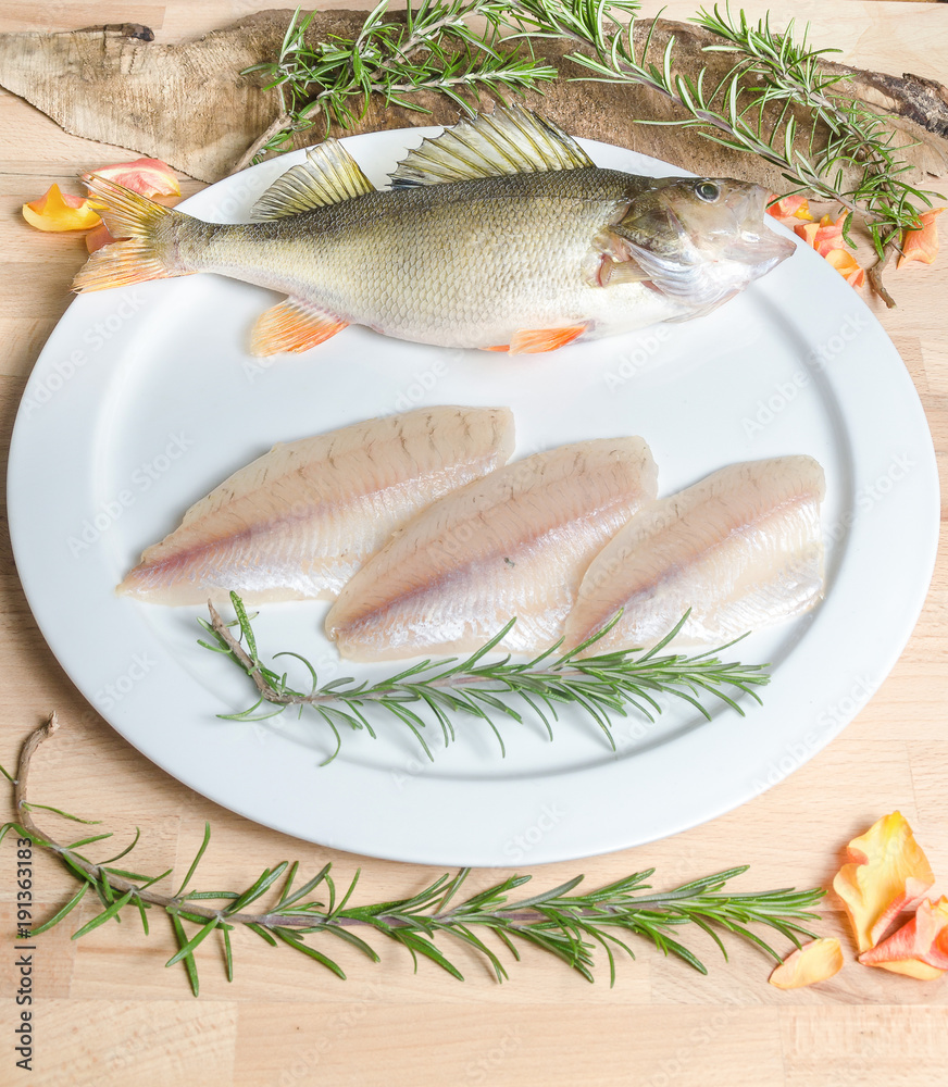 Kretzer Barsch Egli Bodensee Filet Stock Photo | Adobe Stock