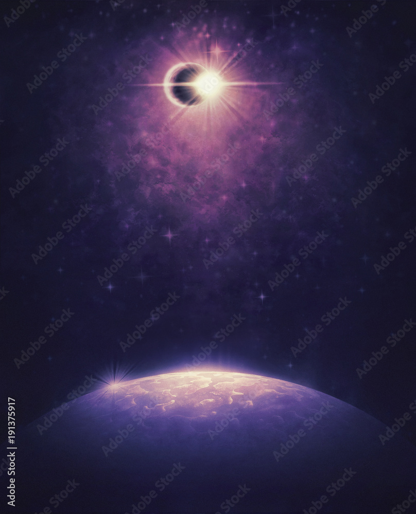 Total Eclipse of the Sun - a beautiful and striking image depicting the ...