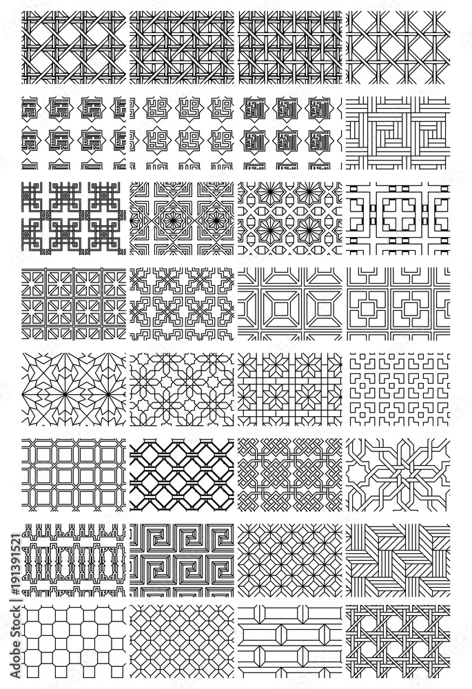 Collection textures of the parquet for drawing interior design Stock ...