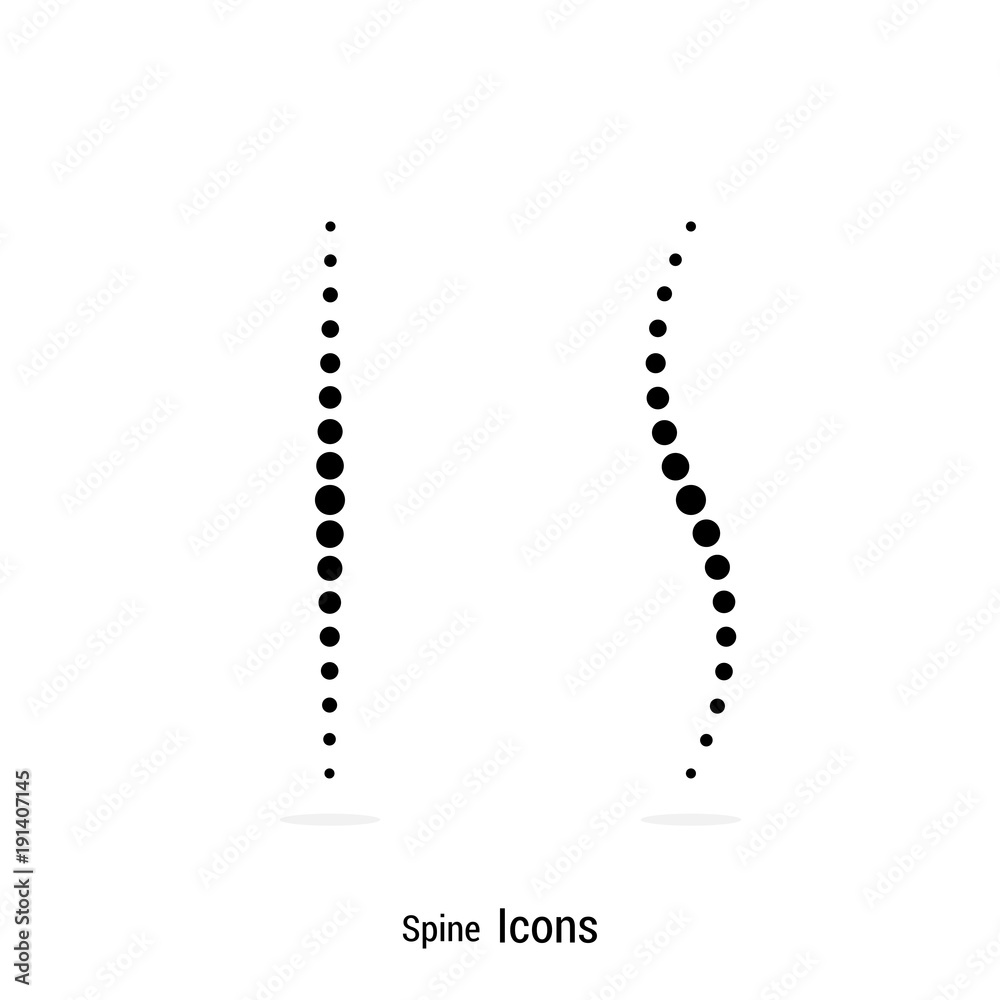 Spine Vector Icon Stock Vector | Adobe Stock