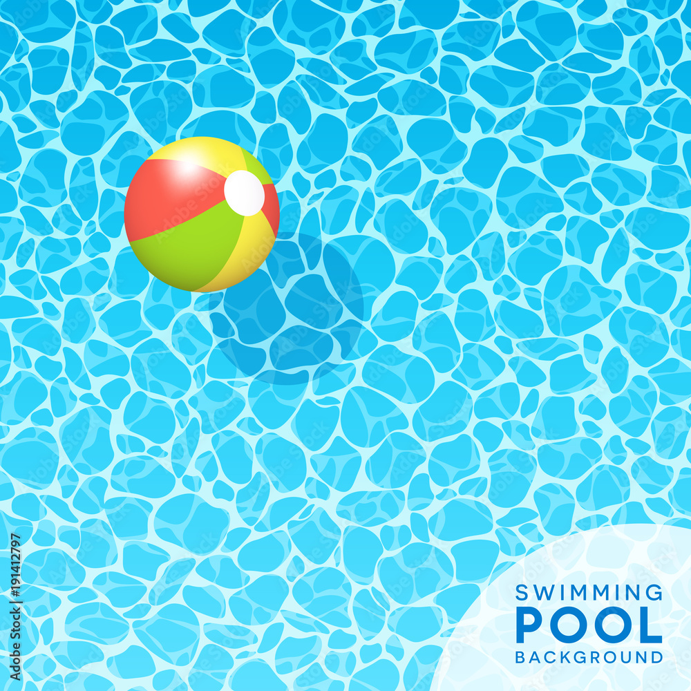 Swimming Pool Beach Ball Background
