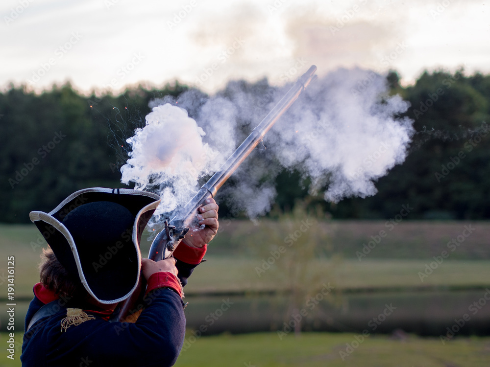 Firing Musket Stock Photo | Adobe Stock