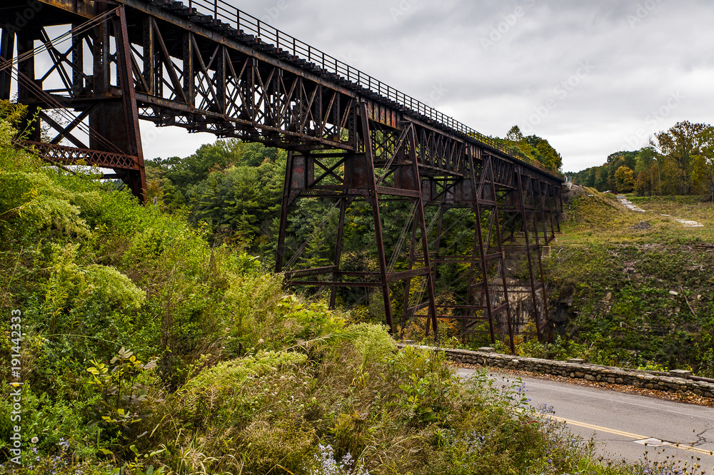 Historic Portage Railroad Bridge - Letchworth State Park - Livingston ...