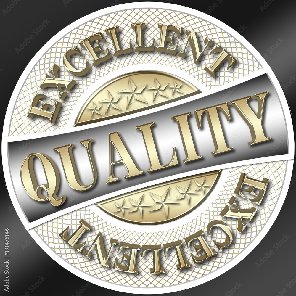 Stock Illustration - Excellent Quality, Golden Excellent Golden Quality ...