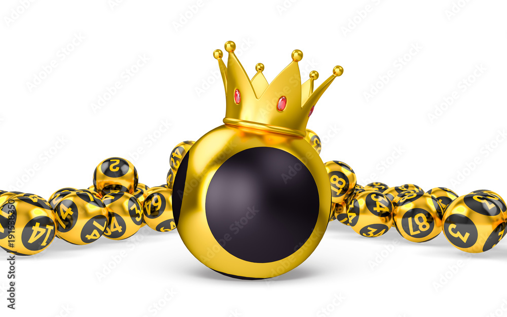 Royal bingo or lottery without numbers blank balls. Gold Bingo balls on ...