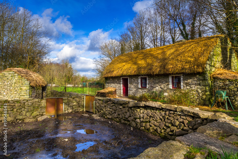 Old cottage house in Co. Clare, Ireland Stock Photo | Adobe Stock