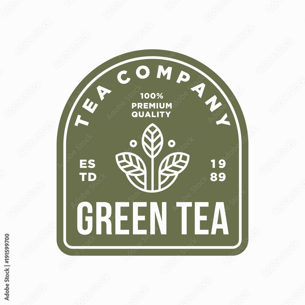 Tea-vector logo/icon illustration Stock Vector | Adobe Stock