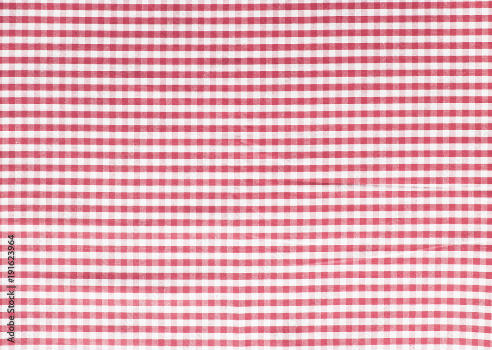 Karo Tischdecken Muster rot weiß Stock-Foto | Adobe Stock