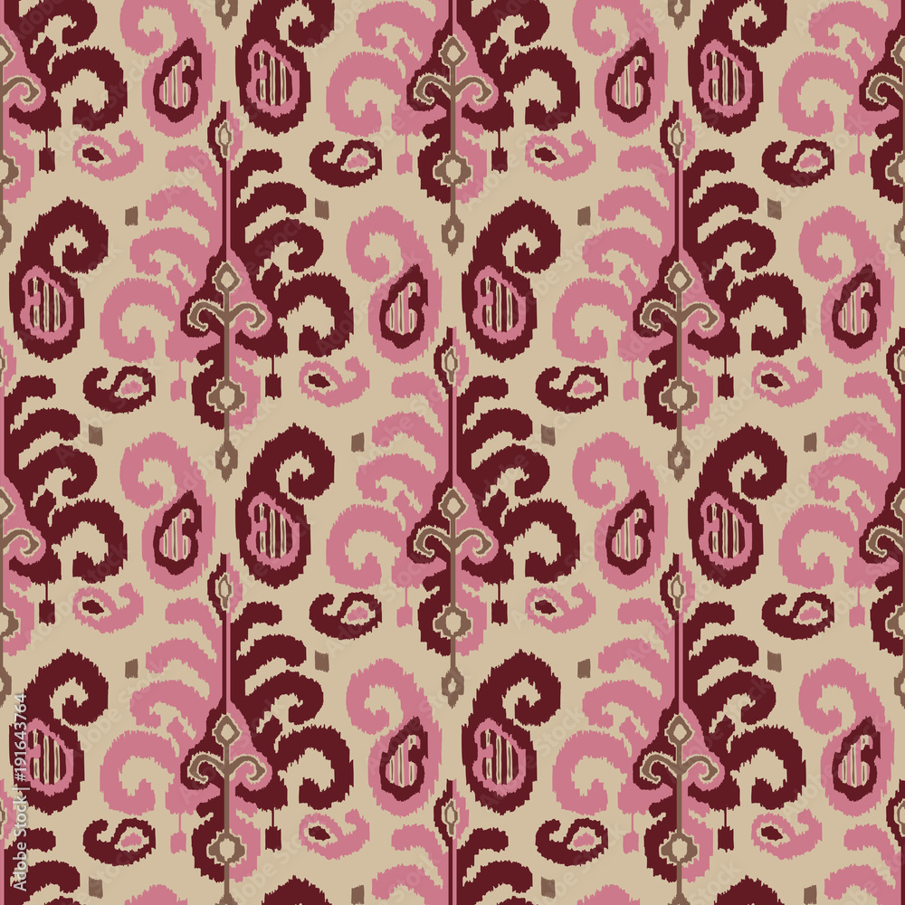 Pink Ikat Background