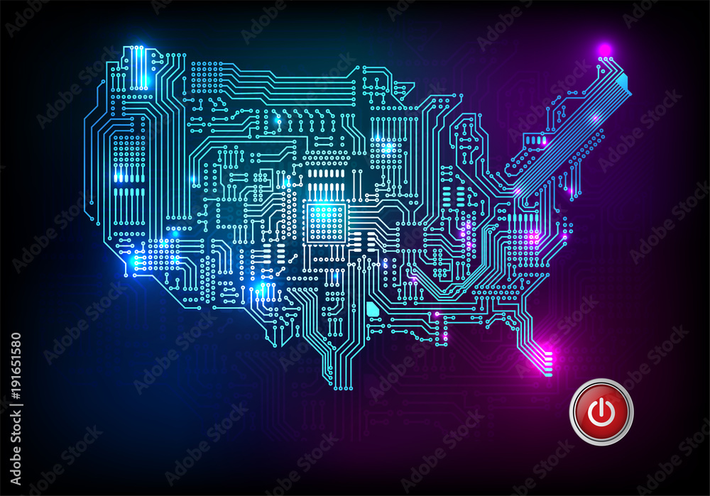 Abstract illustration vector electronic circuit line /Main board Map of ...