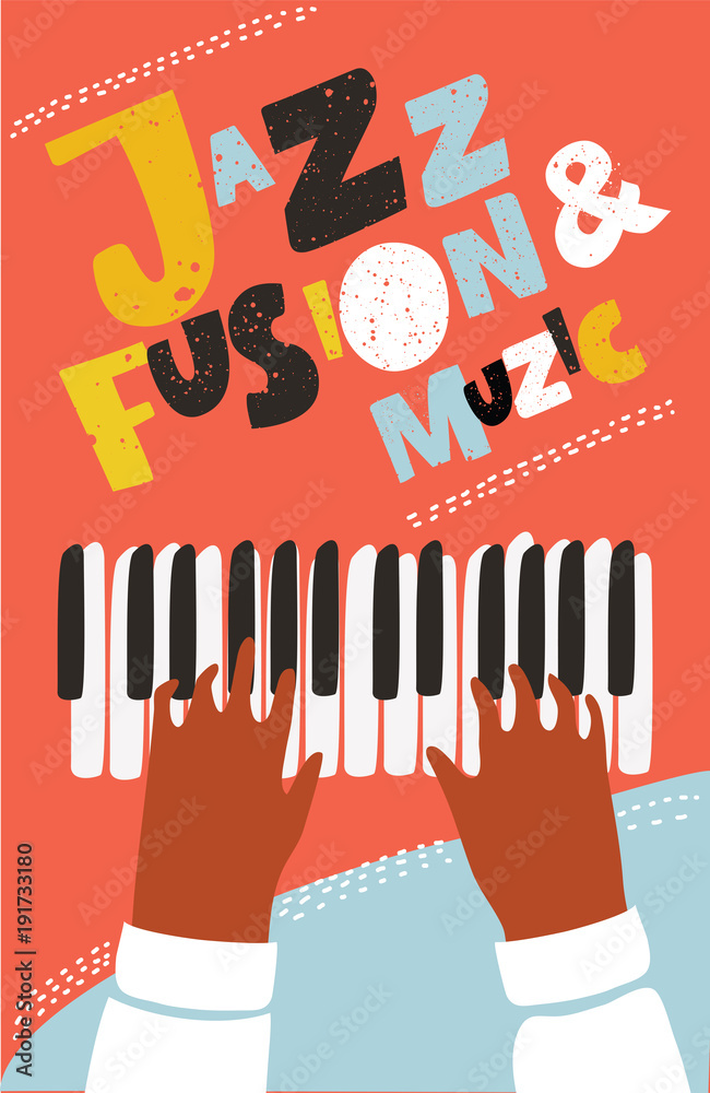 concept modern music poster vector illustration. Print and web design ...
