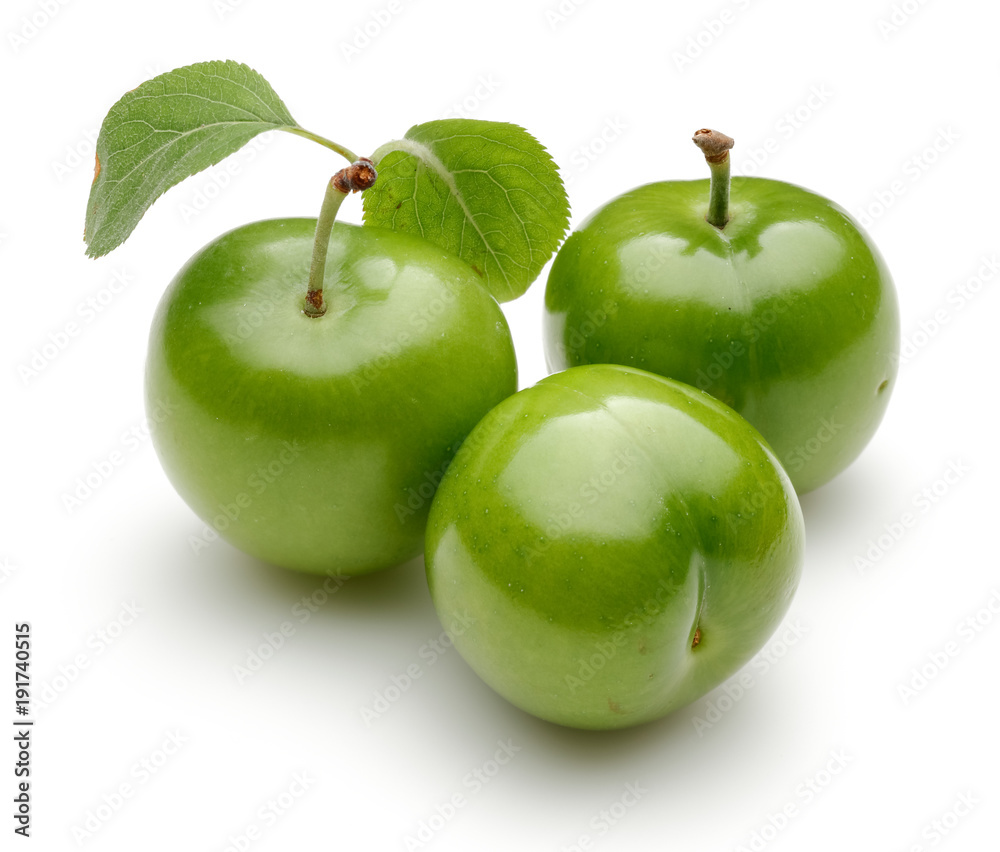 Green plum Stock Photo | Adobe Stock