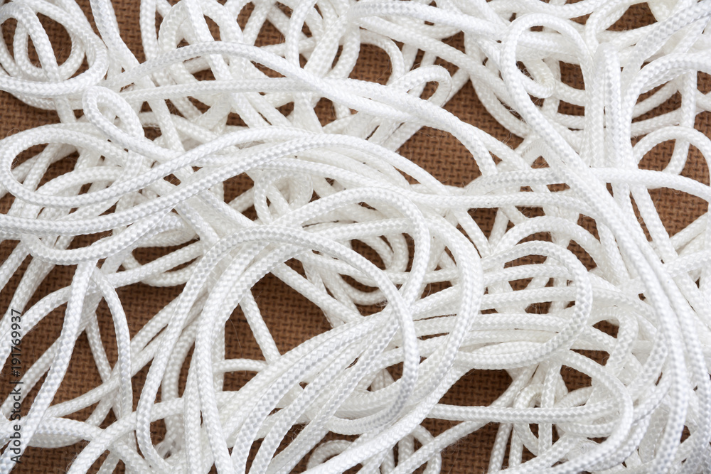 Tangled nylon string full frame background Stock Photo | Adobe Stock