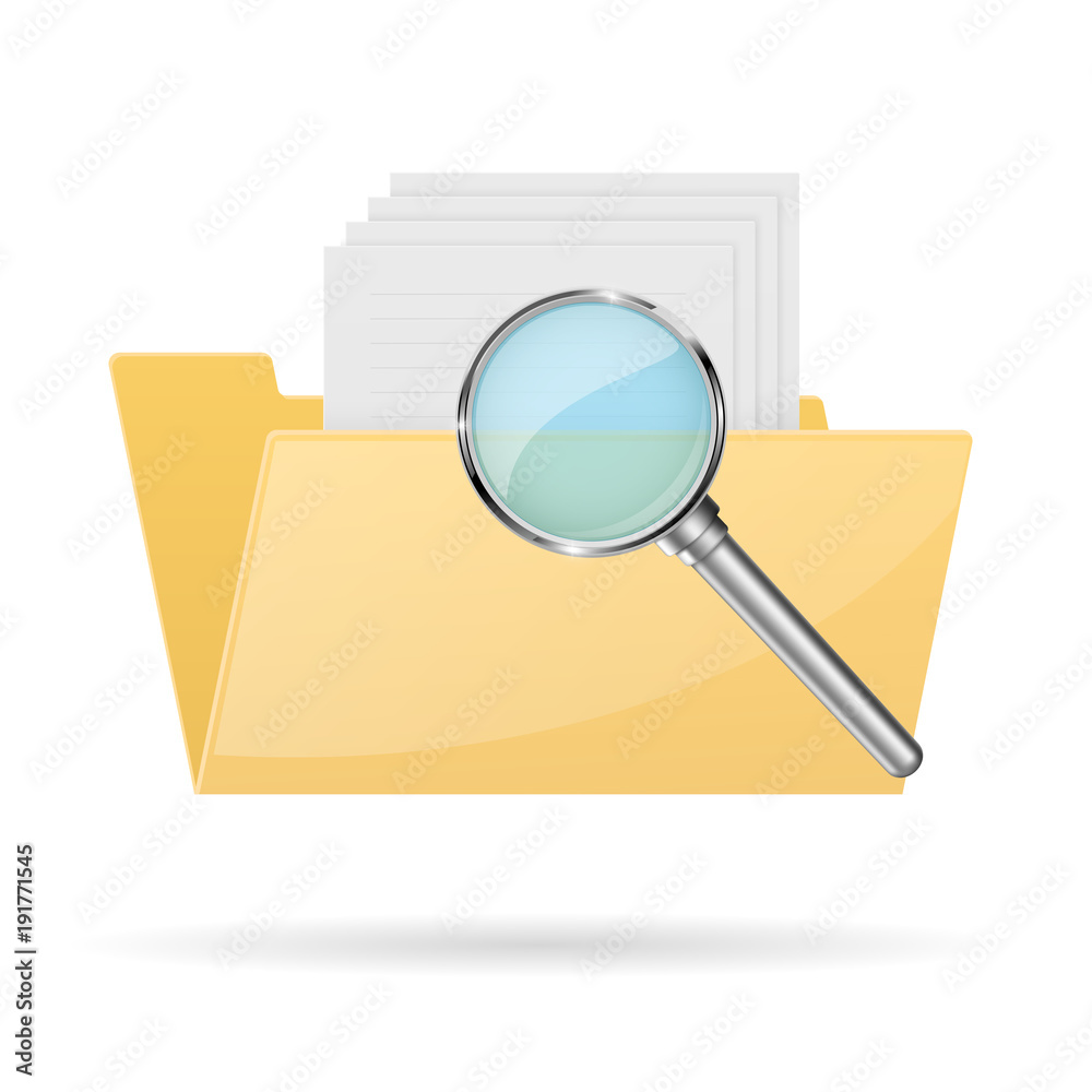 Browse folder icon Stock Vector | Adobe Stock