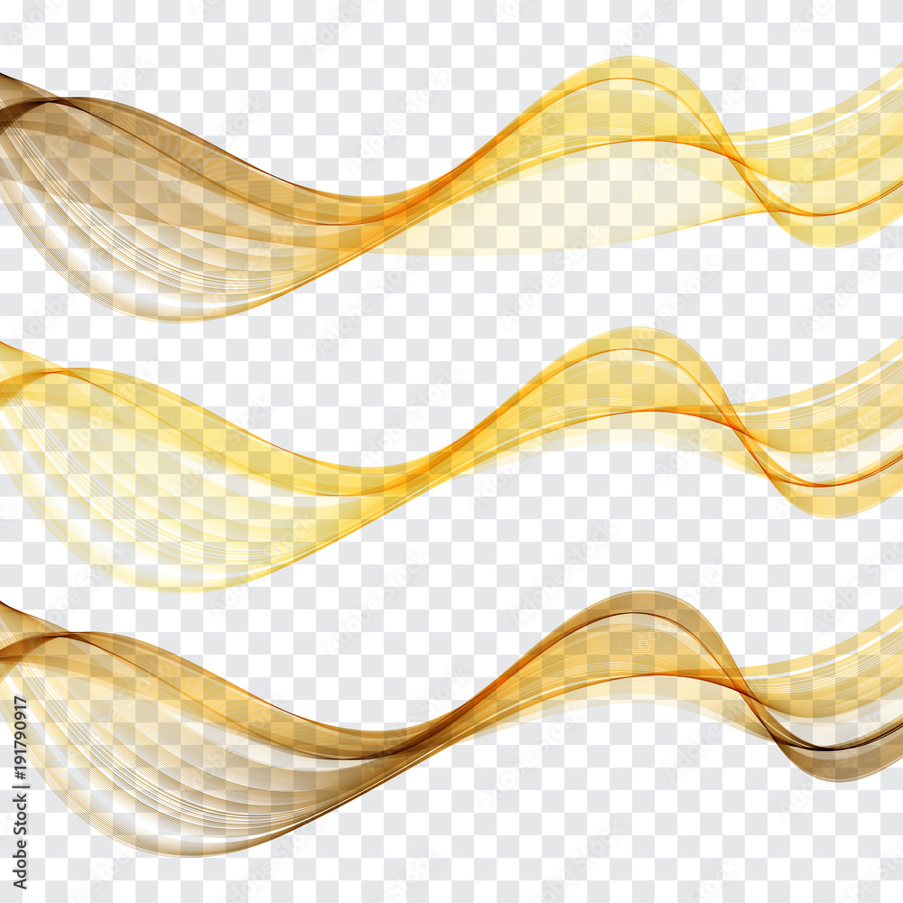 Set of abstract bright colorful golden wave backgrounds, yellow warm ... Set of abstract bright colorful golden wave backgrounds, yellow warm ...