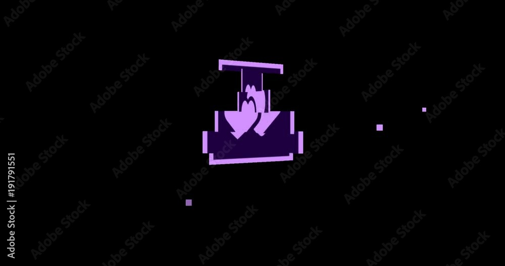 Sliced rotation flip icon logo animated motion graphic heart love ...
