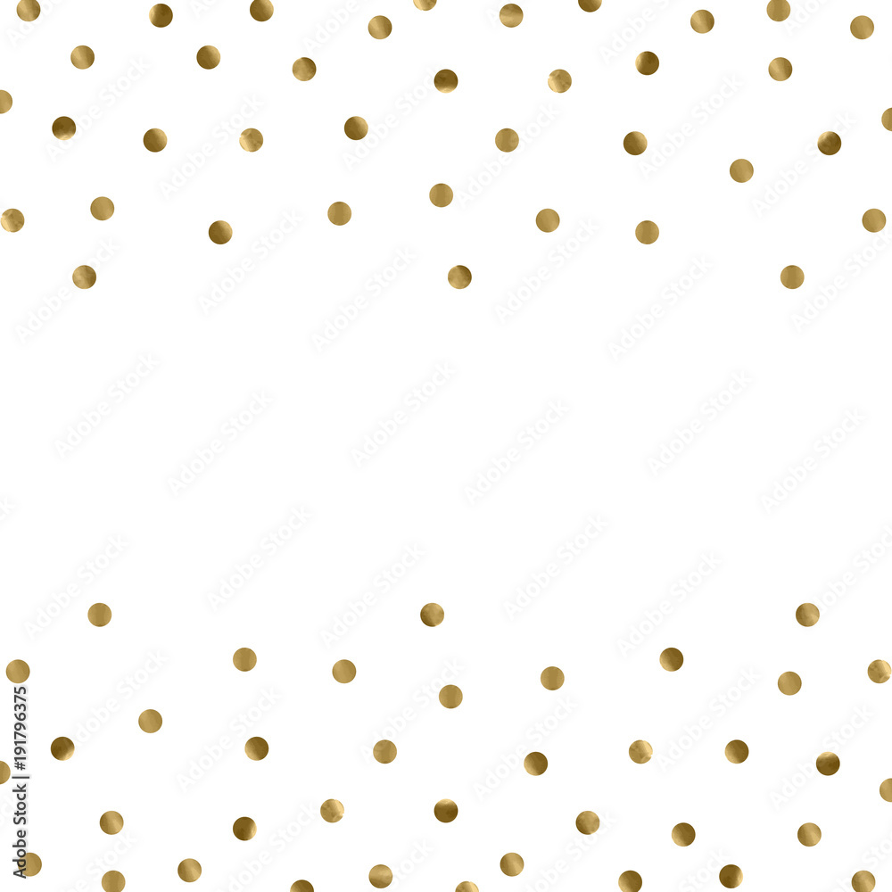 Metallic Gold Polka Dot Background