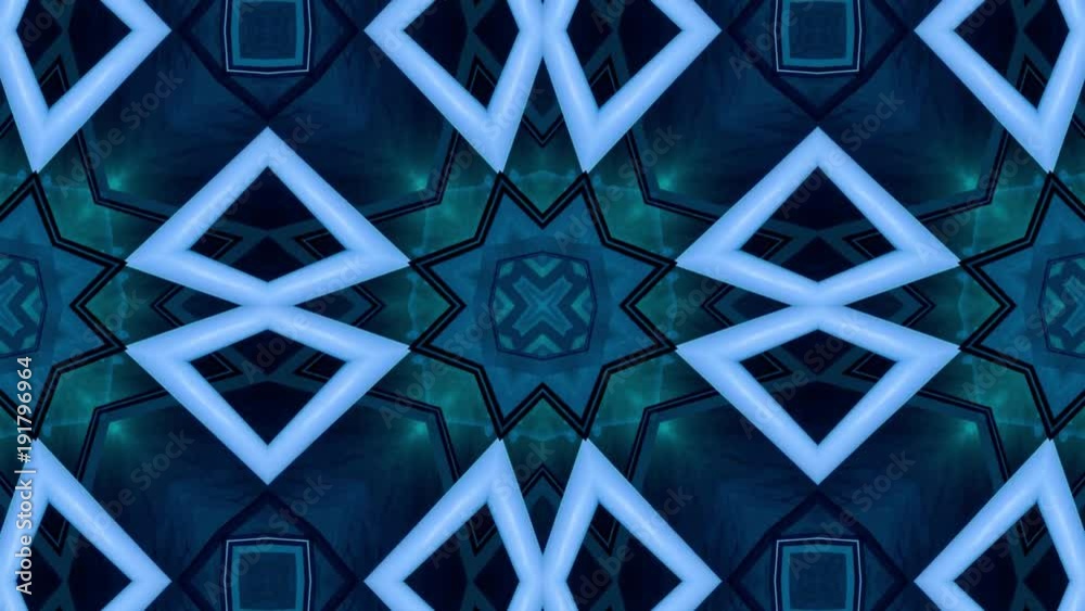 Kaleidoscope seamless loop sequence mandala patterns abstract ...