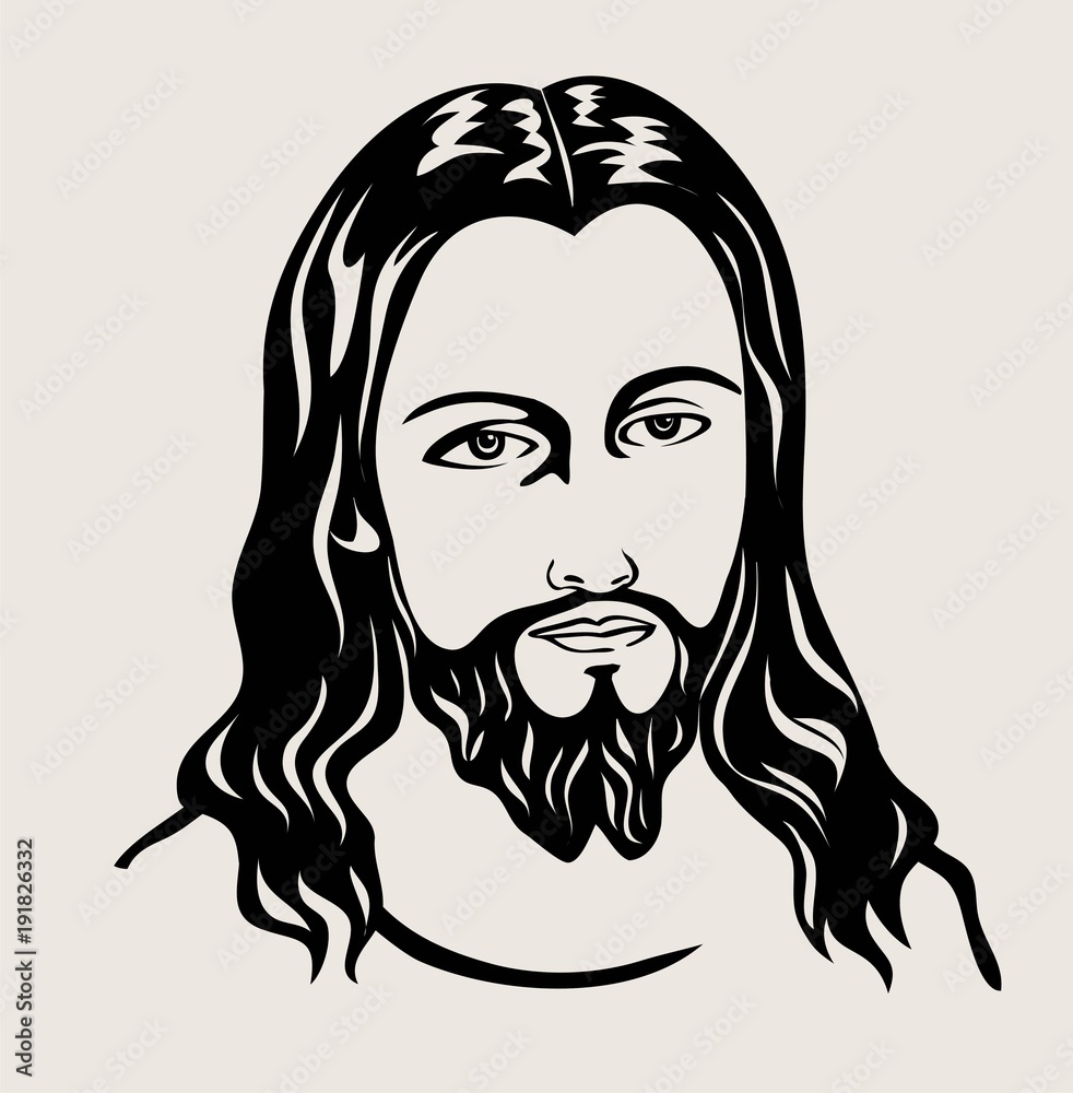 Jesus Christ, art vector design Stock Vector | Adobe Stock