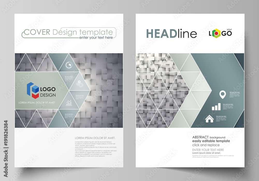 Business templates for brochure, magazine, flyer, report. Cover design ...
