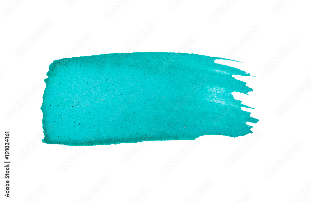 Green marker paint texture isolated on white background. Green paint ...