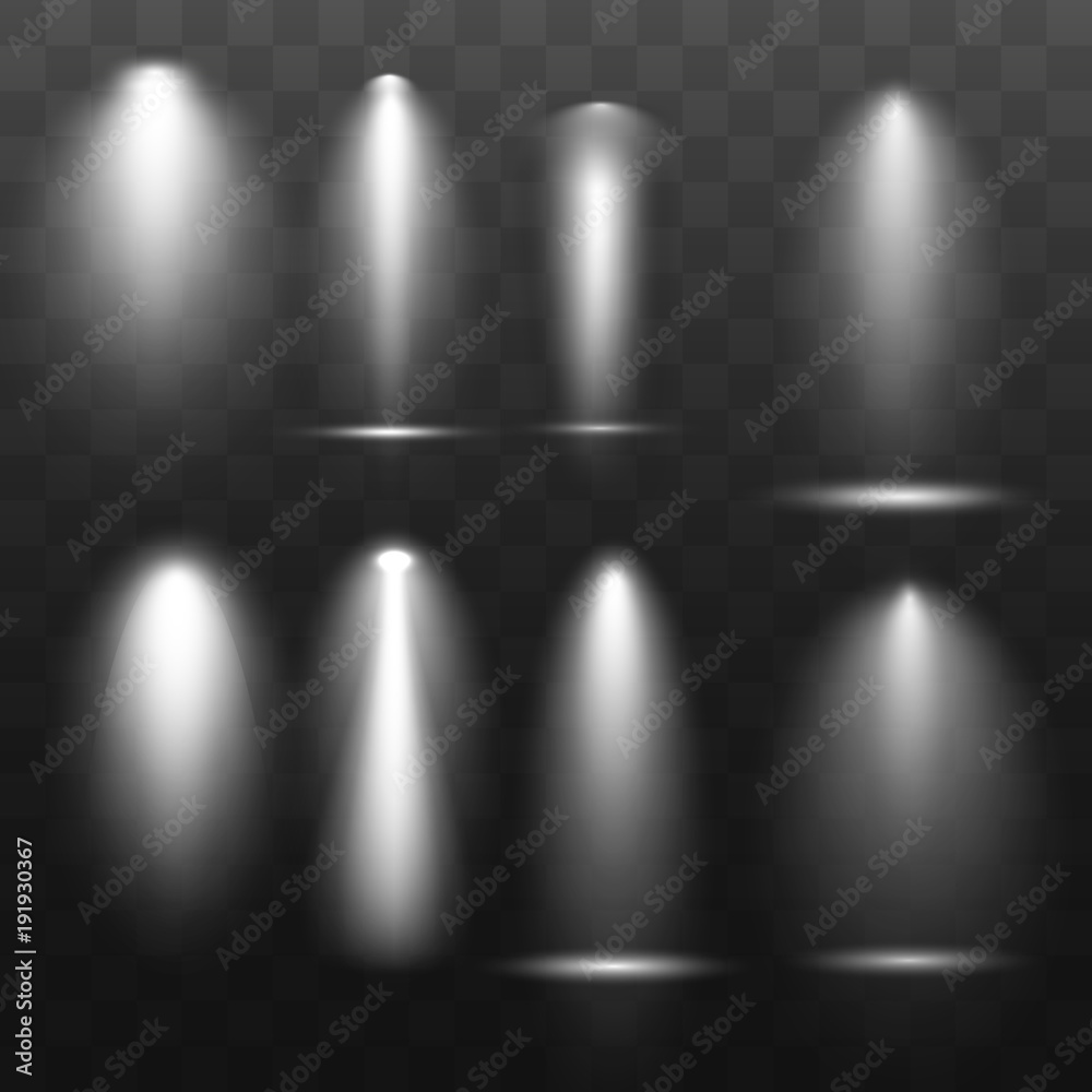 Cold scene illumination light effect. Stage illuminated spotlight on ...