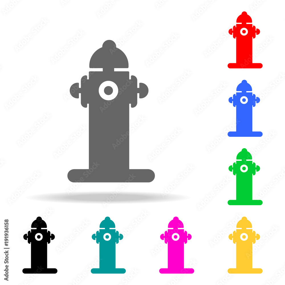 hydrant icon. Element firefighters multi colored icons for mobile ...