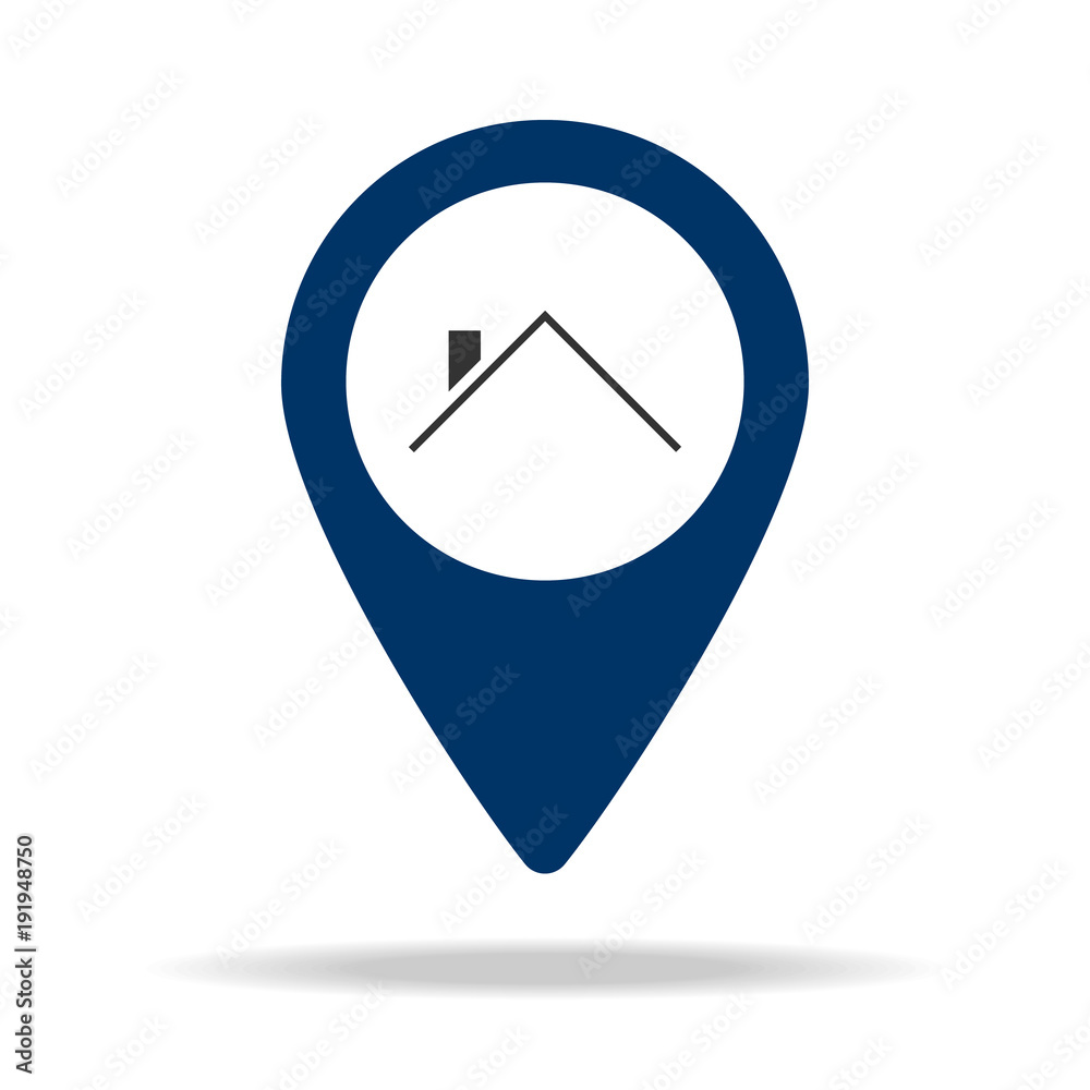 Blue Map Pin Icon