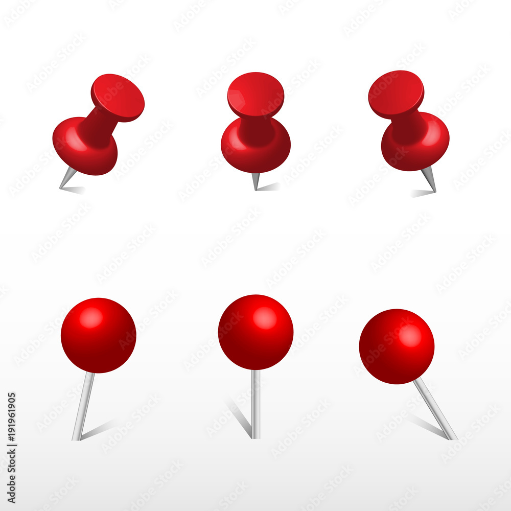Red Push Pin