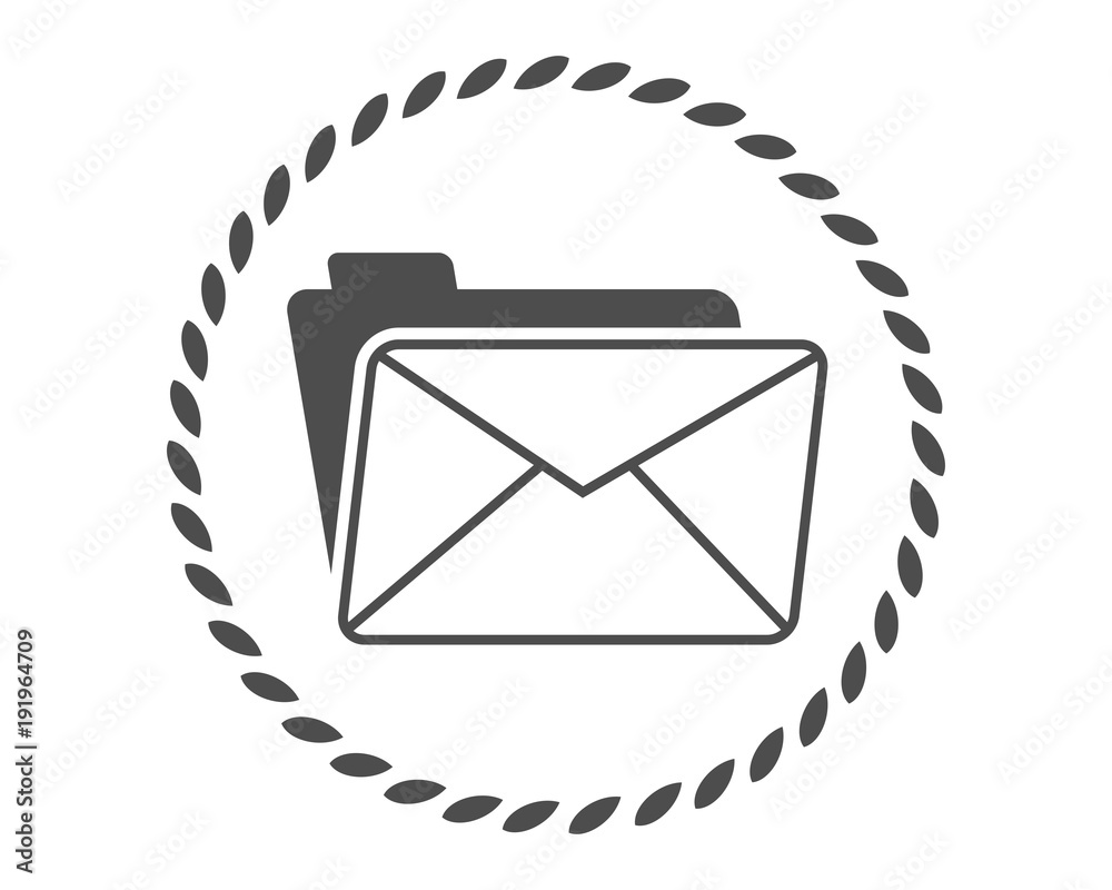 mail folder icon image vector icon logo Stock Vector | Adobe Stock