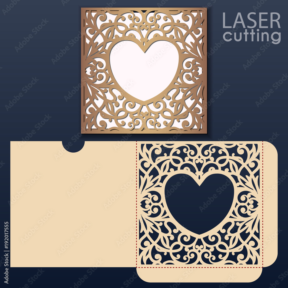 Heart Shaped Envelope Template