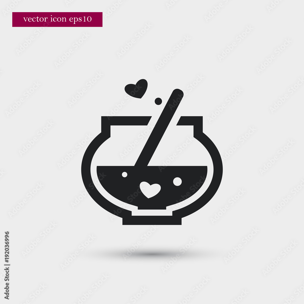 Potion icon. Simple magic element illustration. Chemistry symbol design ...