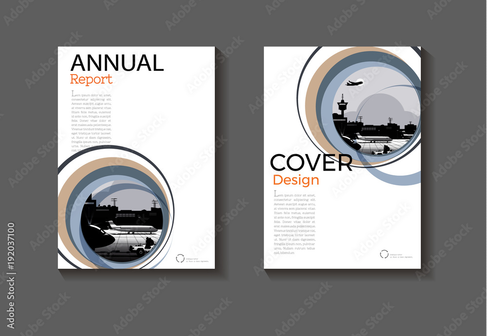 abstract layout Circle background modern cover design modern book cover ...