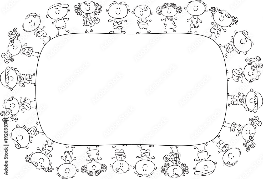 Border Designs For Kids Black And White