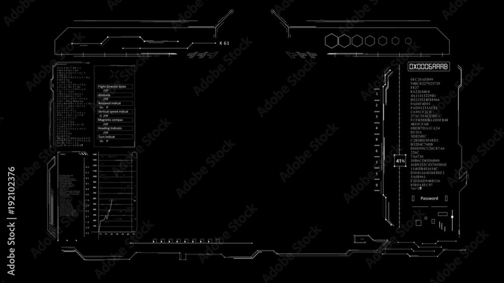 PNG alpha.HUD digital elements.Viewfinder target.Technological template ...