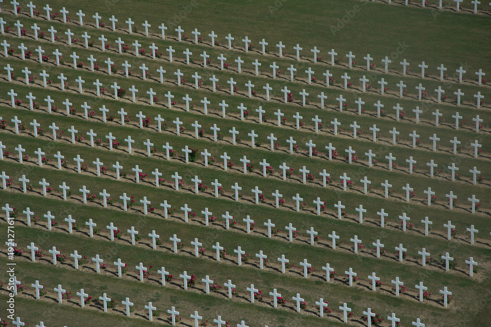 Crosses at World War One Cemetery at Verdun Stock Photo | Adobe Stock